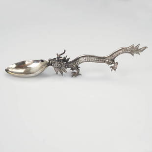 Chinese Silver Dragon Spoon