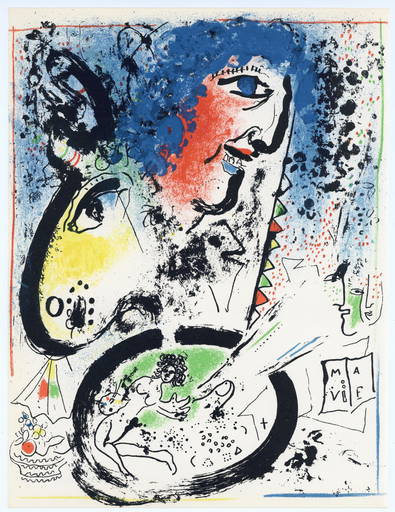 Marc Chagall "Self Portrait" original lithograph (#0099) on May 13 ...