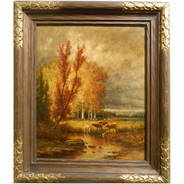 Chelius, Adolf. View with cows. - Sep 30, 2021 | ARTMAXIMUM in Brandenburg