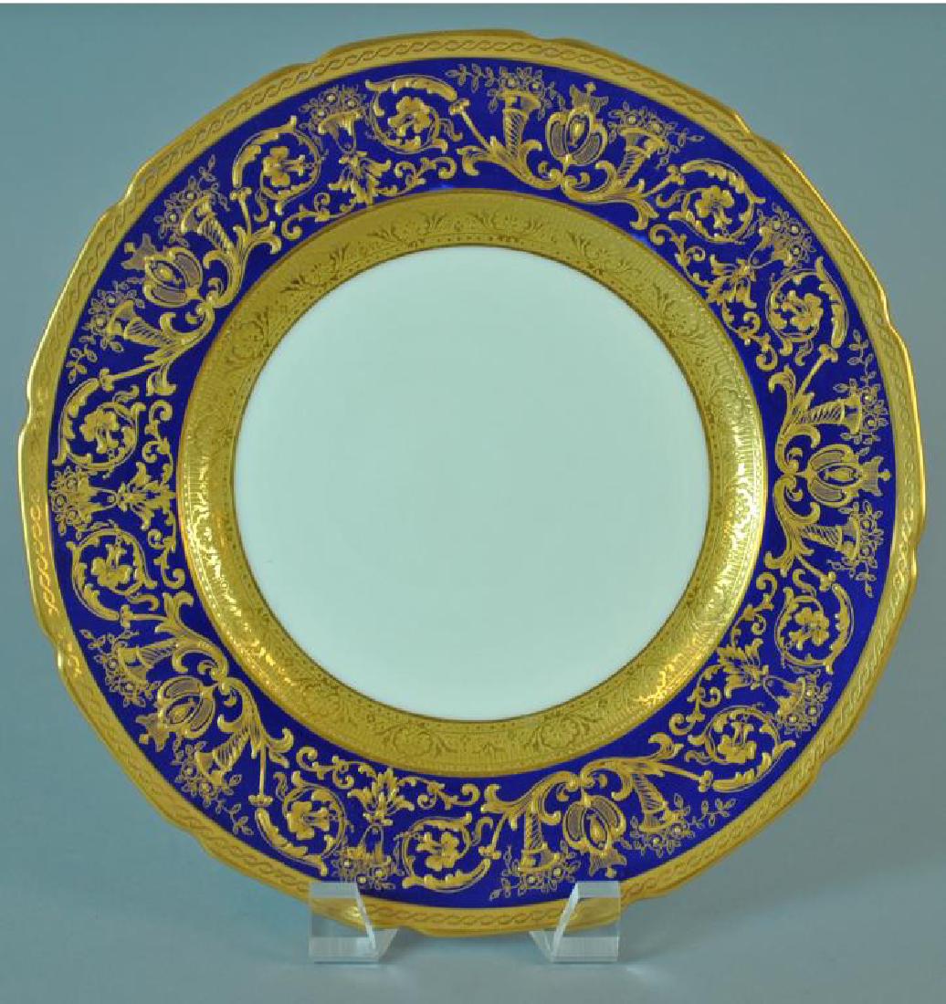 (12) Royal Doulton Cobalt & Gilt Cabinet Plates