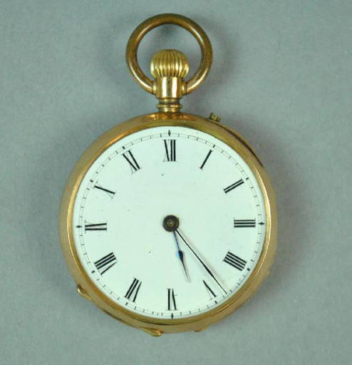 Ladies 14k Open Face Pocket Watch