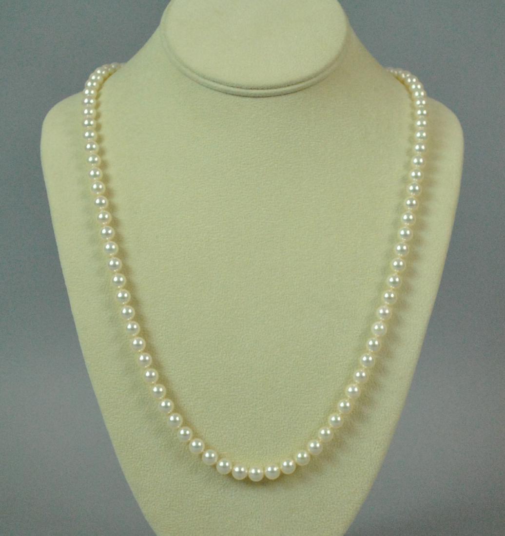 Mikimoto opera length pearls store