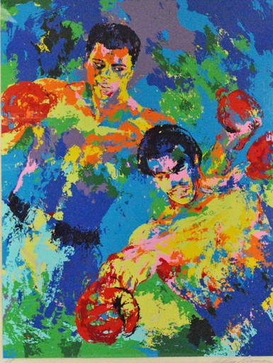 Leroy Neiman Signed Serigraph Ali Vs. Foreman