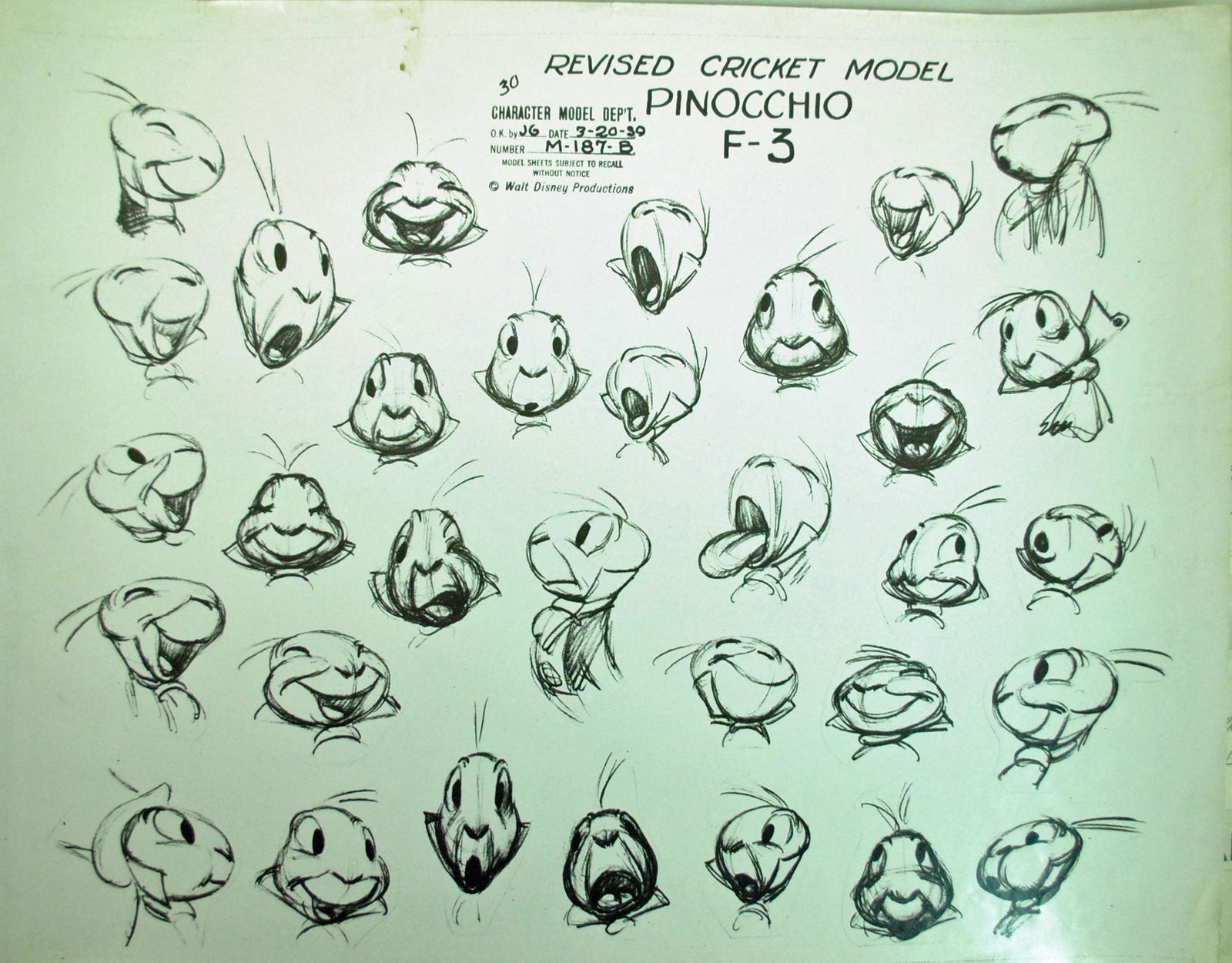 (7) Walt Disney Studios Model Sheets