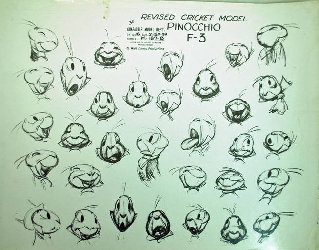 (7) Walt Disney Studios Model Sheets