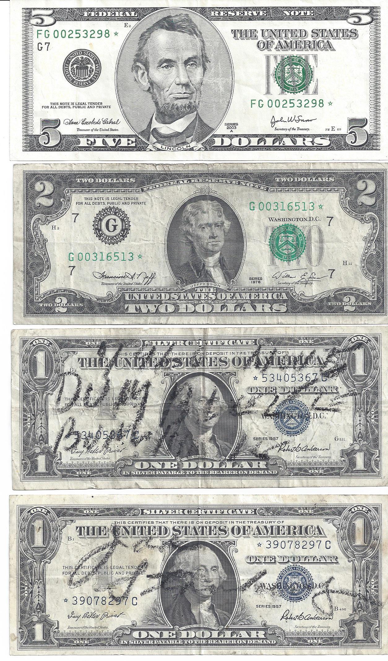 (14) Us Currency Star Notes