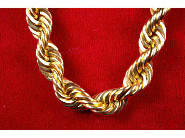 Tiffany 14k Graduated Rope Chain Necklace