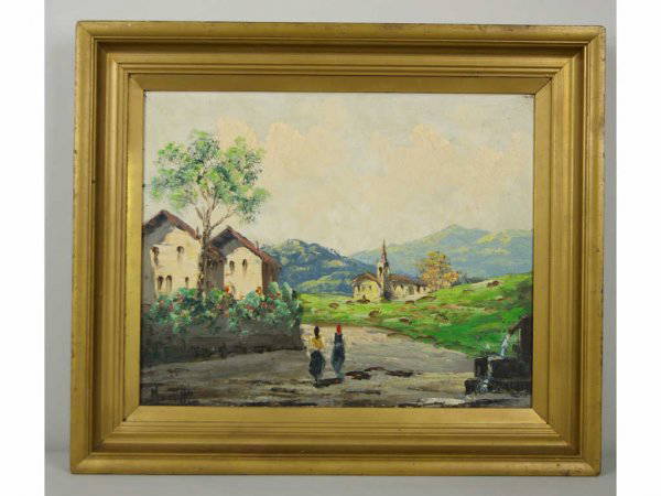 Vintage Painting Signed Moretti