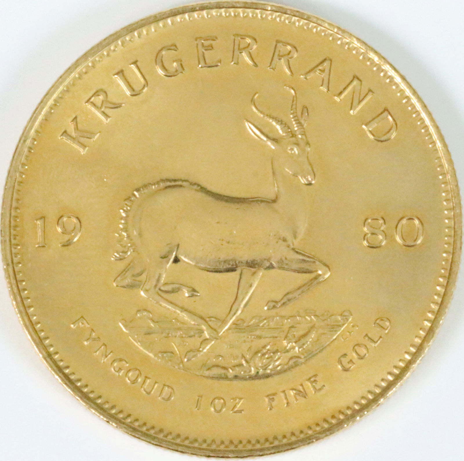 1980 1 Oz. Gold Krugerrand Coin Auction