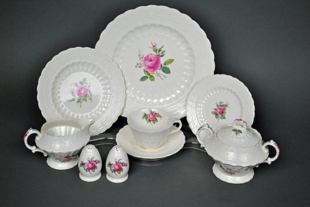 73 Piece Spode Billingsley Rose China Service