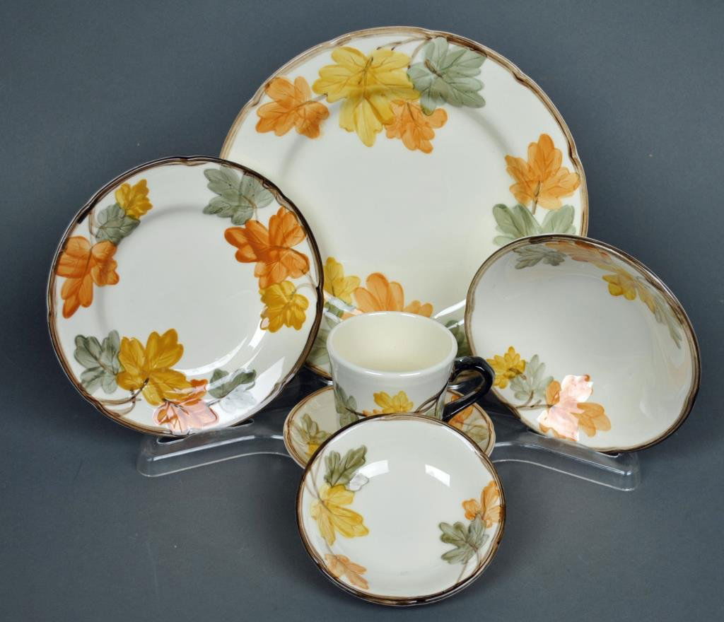 55-PIECE FRANCISCAN OCTOBER DINNERWARE SET FOR 8