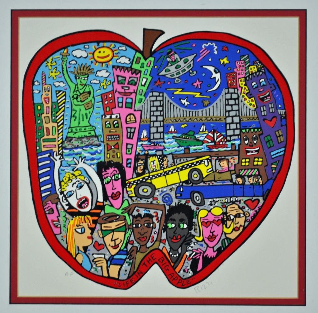 JAMES RIZZI SERIGRAPH - LIFE IN THE BIG APPLE