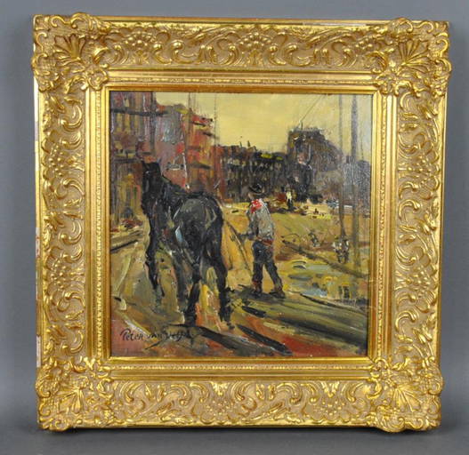 PETER VAN DELFT PAINTING - HORSE & FIGURE - Dec 04, 2014 | Leighton ...