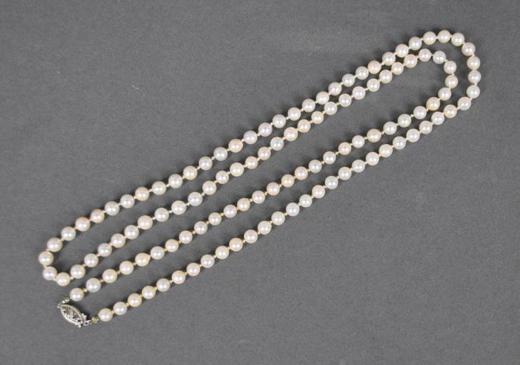 Japanese Kitamura Gold & Pearl Necklace