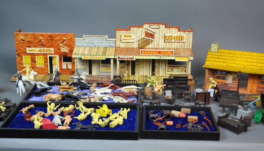 Vintage Marx Western Town Playset
