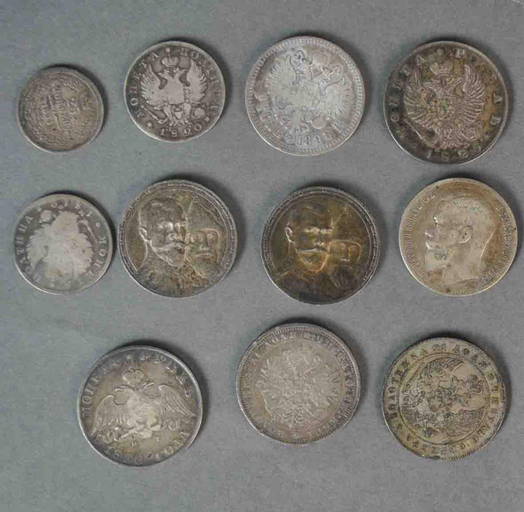 (12) IMPERIAL RUSSIAN SILVER & COPPER COINS - Jul 30, 2015 | Leighton ...