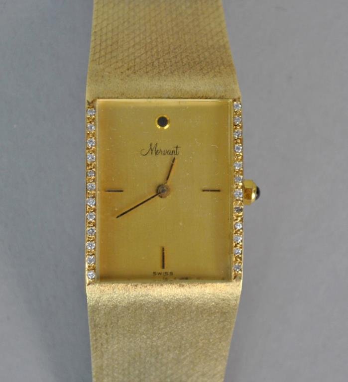 GENTS MORVANT GOLD & DIAMOND BRACELET WATCH - Jun 30, 2016 | Leighton ...