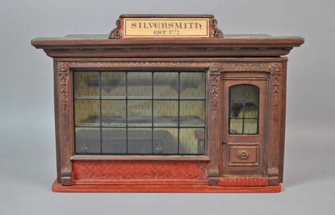 Signed Eugene Kupjack Silversmith Shop Diorama