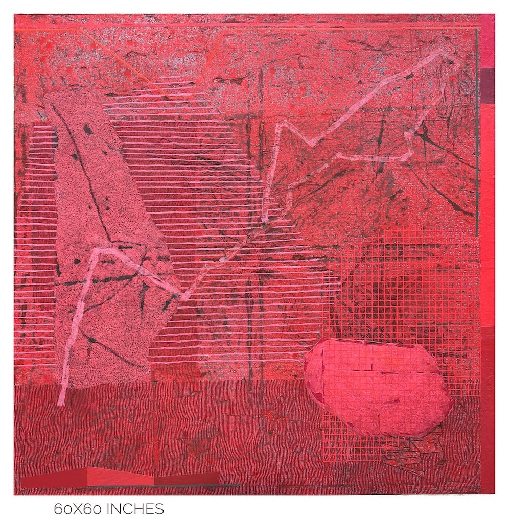 Abhijit Pathak I Mixed Media On Canvas I 60 X 60 In 2025 Auction