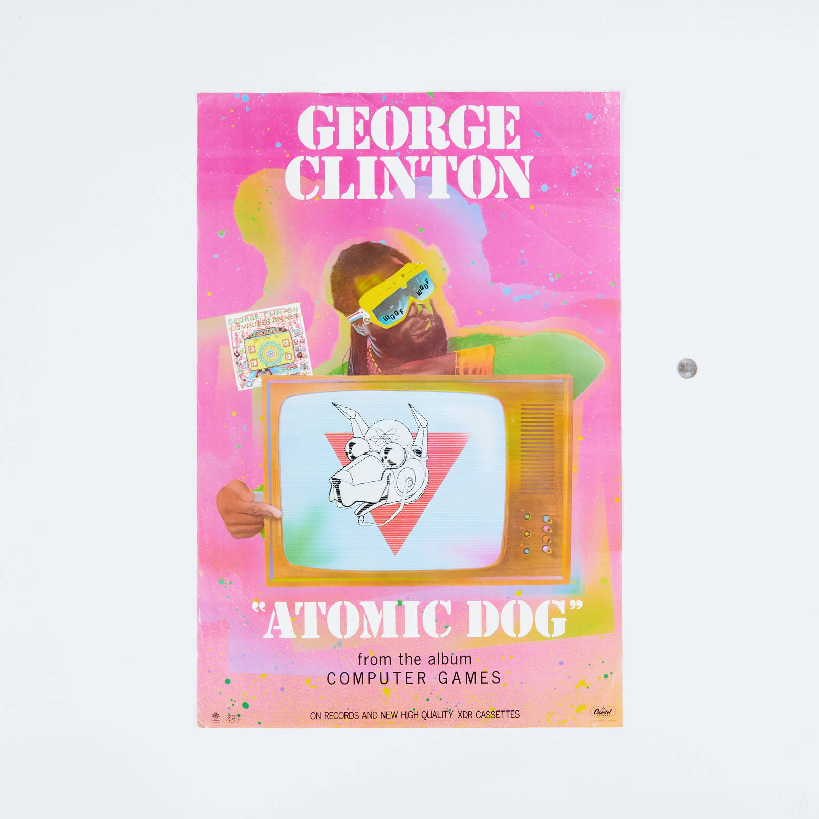 George Clinton Atomic Dog Original Promotional Poster Auction