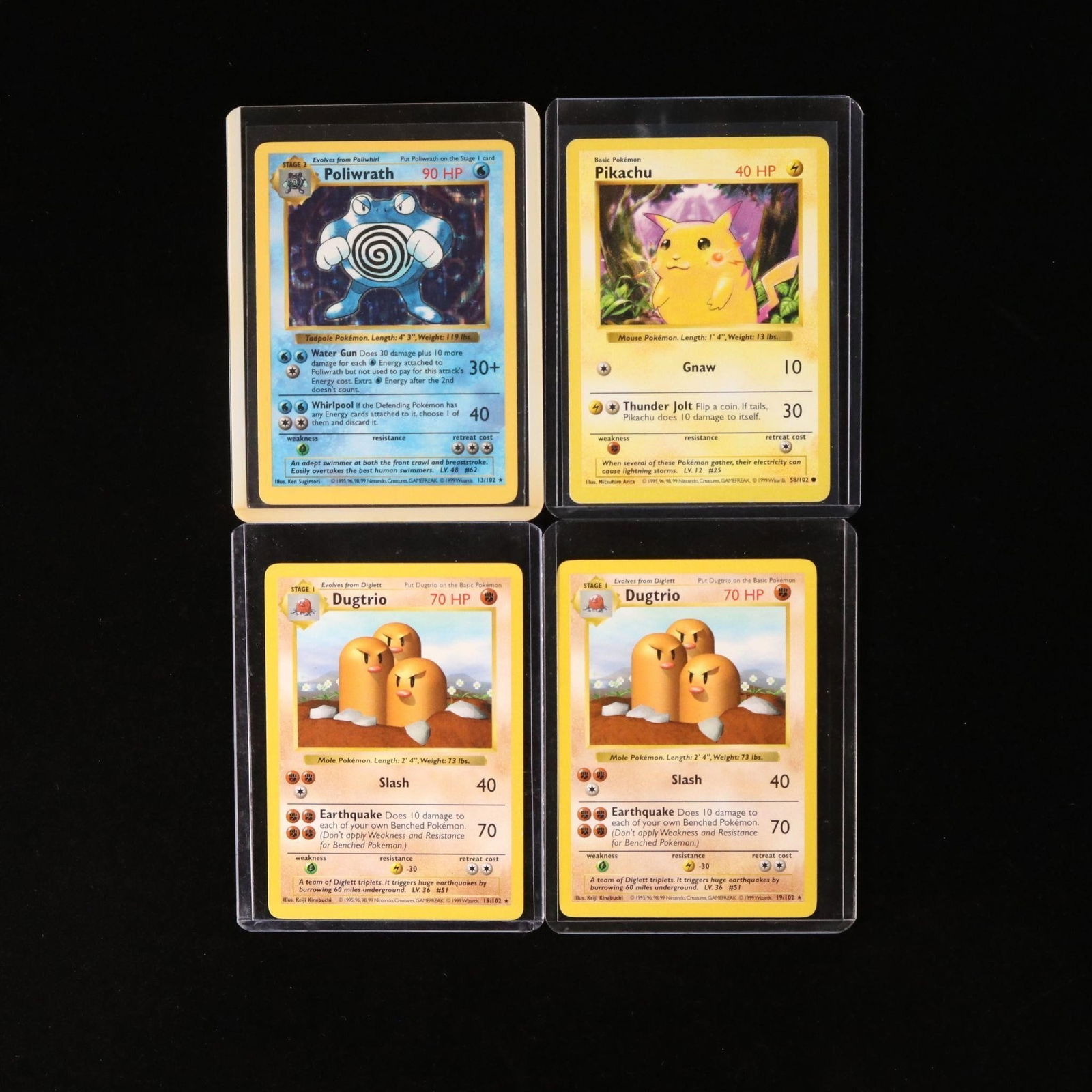 1999 Pokemon Shadowless Base Set Cards (4) - May 31, 2025 | Era's End ...