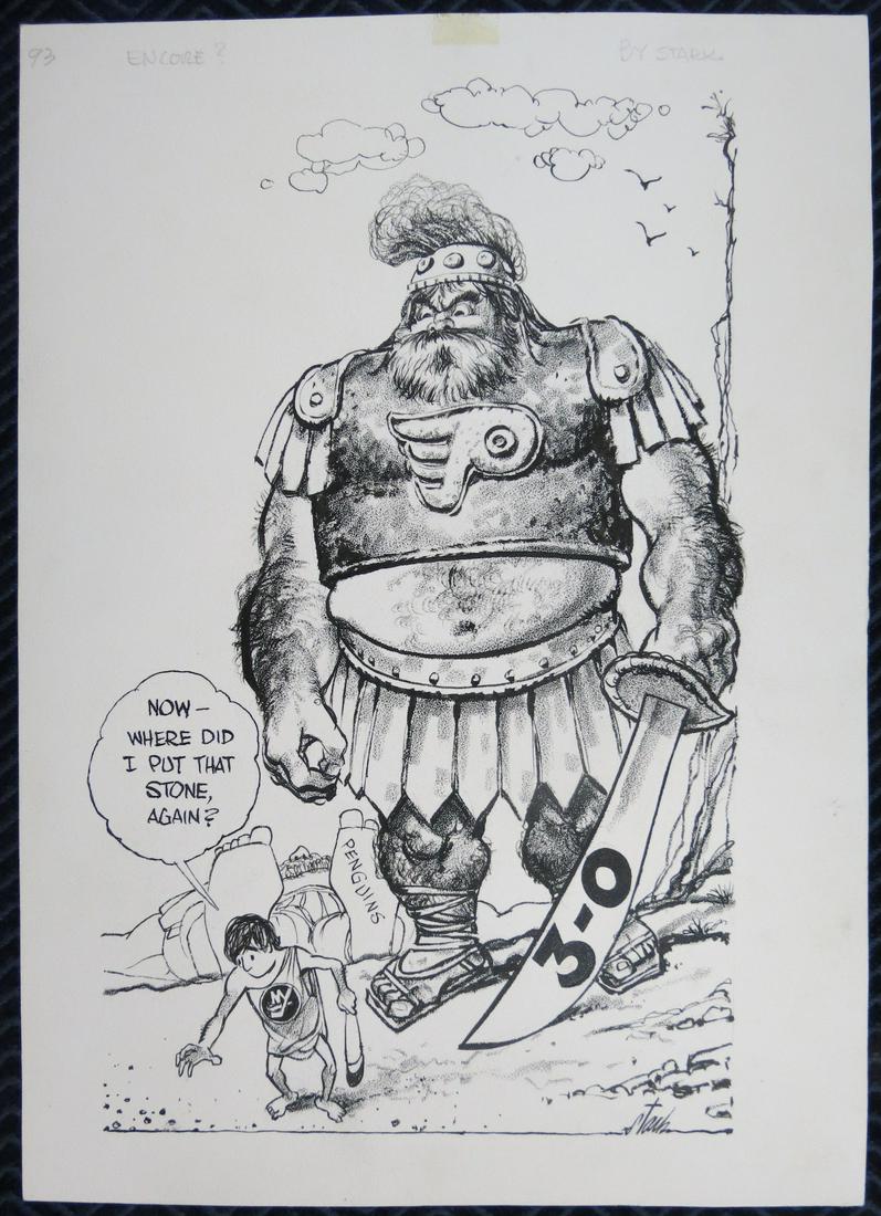 Bruce Stark Original Artwork: Hockey