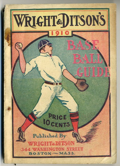 65: 1910 Wright and Ditson Baseball Guide - Jun 04, 2009 | Gaynor's Fine Consignments in MA