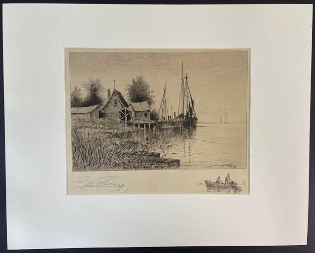 Vintage George Emerick Essig Signed Etching