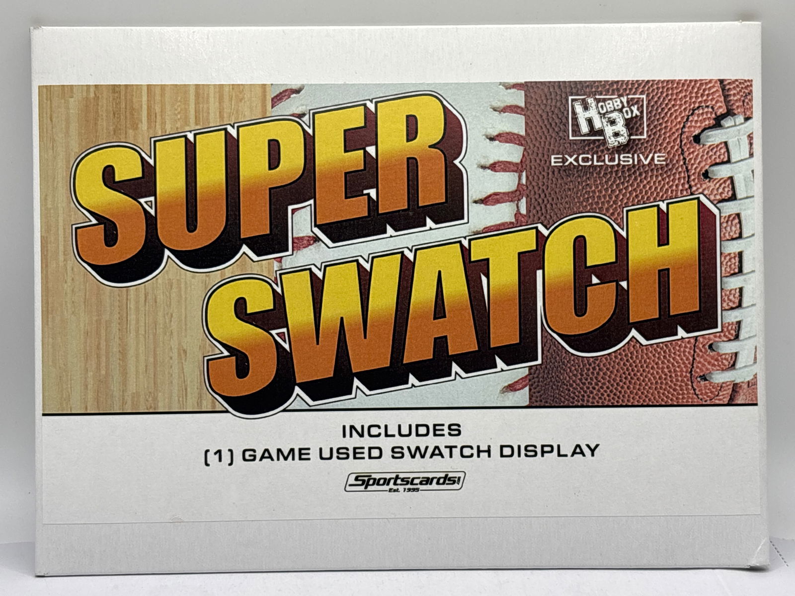 Hobby Box Exclusive Super Swatch Including Game Used Swatches Display ...
