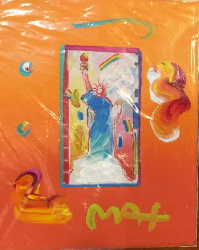 Max Statue of Liberty Hand Signed Original Mixed Media (#0672) on Jul ...