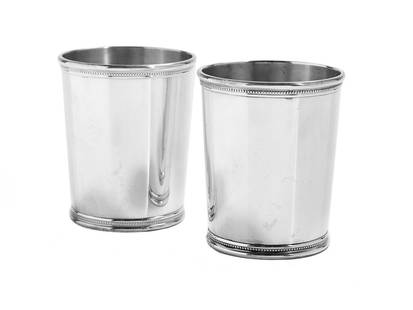 Two Sterling Silver Mint Julep Cups
