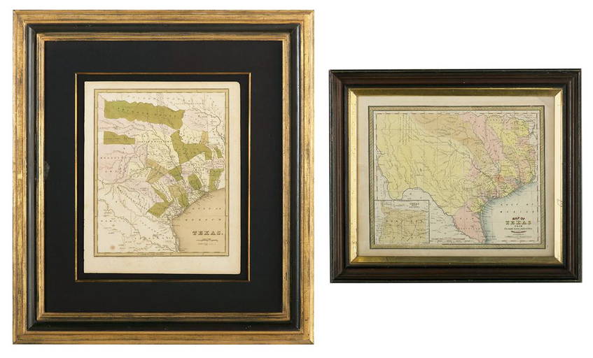 Two Early Maps Of The Texas Republic
