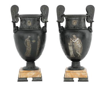 Neo Classical Style Patinated Bronze Figure,