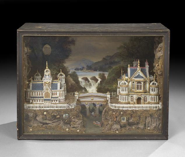 523: A Large Victorian Diorama of a Scottish Landscape