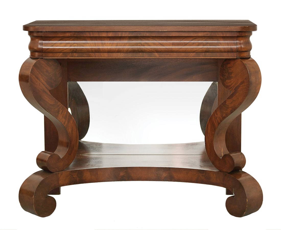 American Late Classical Revival Pier Table Auction
