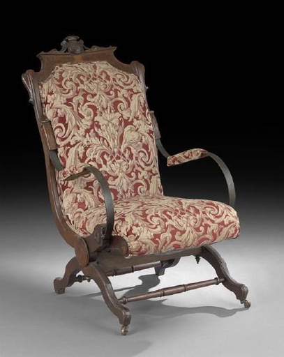 American Walnut Palmer Patent Rocking Chair