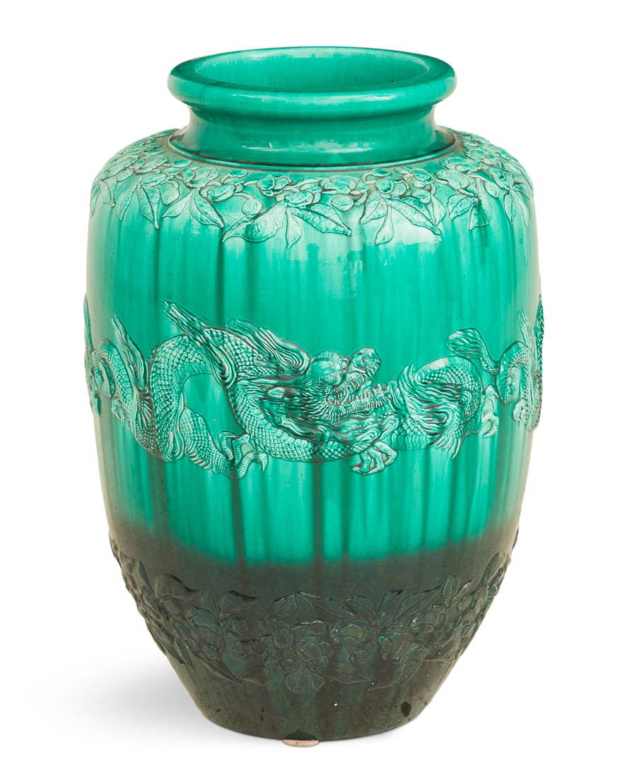 Chinese Molded Garden Vessel Auction