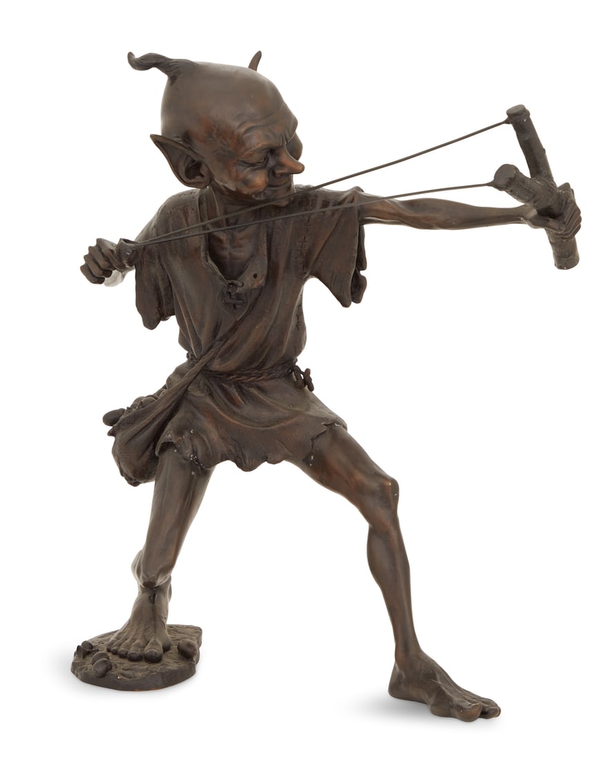 Bronze Figure Of "puck" Auction