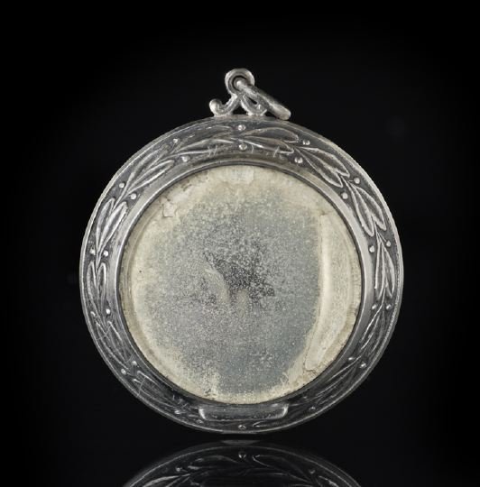 Faberge 84 Zolotnik (.875) Silver Compact : Lot 833