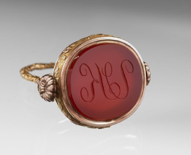 Regency Three-Color Gold and Carnelian Watch Fob