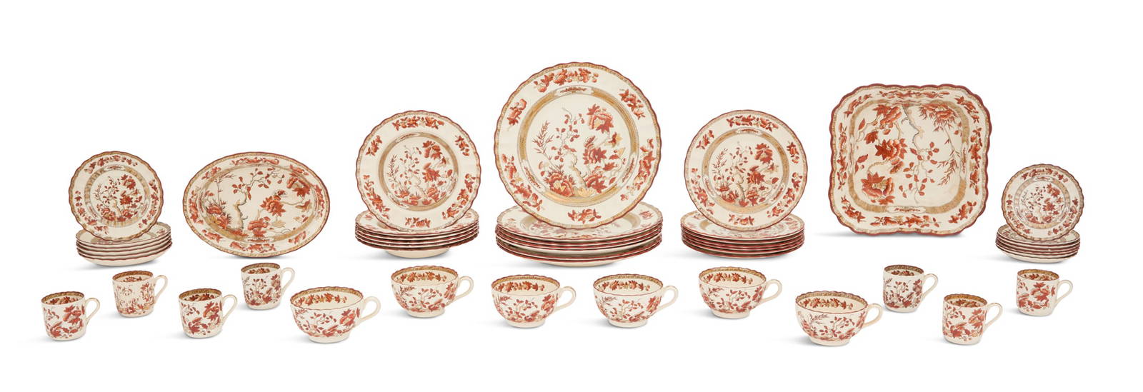 Spode "india Tree" Partial Dinner Service Auction