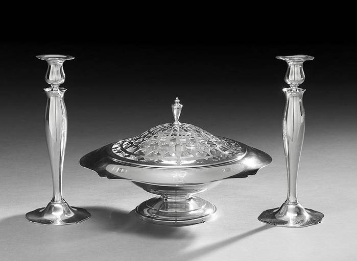 Wallace "antique" Sterling Table Garniture
