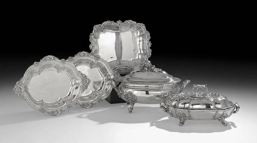 5 Pieces Of Old Sheffield And Early Electroplate