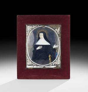 "saint Mary Magdalene" And Saint John The Baptist", After Jacques Ii Laudin, Limoges, 17th Century