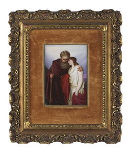 20th Century Kpm Style Porcelain Plaque