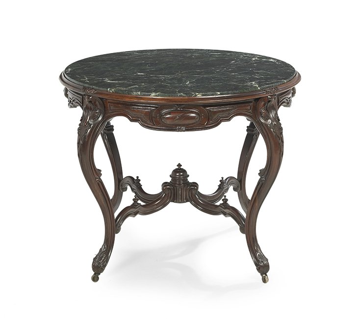 American Rococo Revival Rosewood Center Table - Dec 08, 2019 | New ...