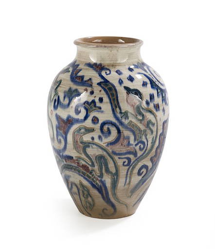 Shearwater Pottery "lizards" Vase