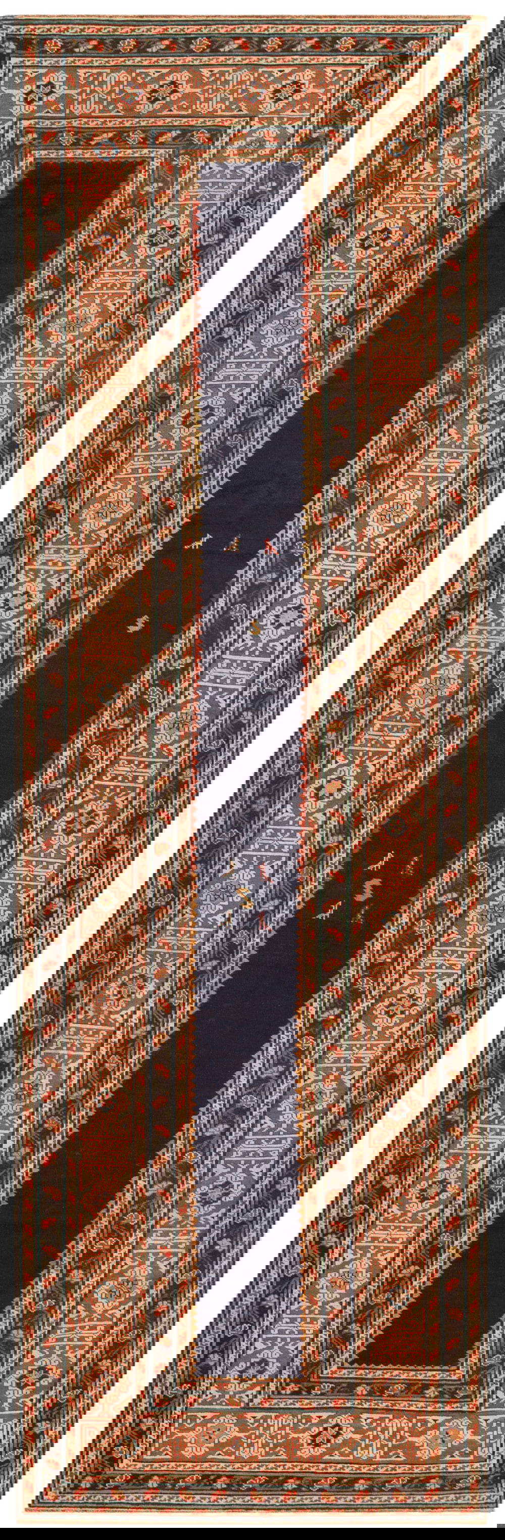 No Reserve - Tribal Antique Caucasian Talish Rug 12 Ft 8 In X 3 Ft 10 ...