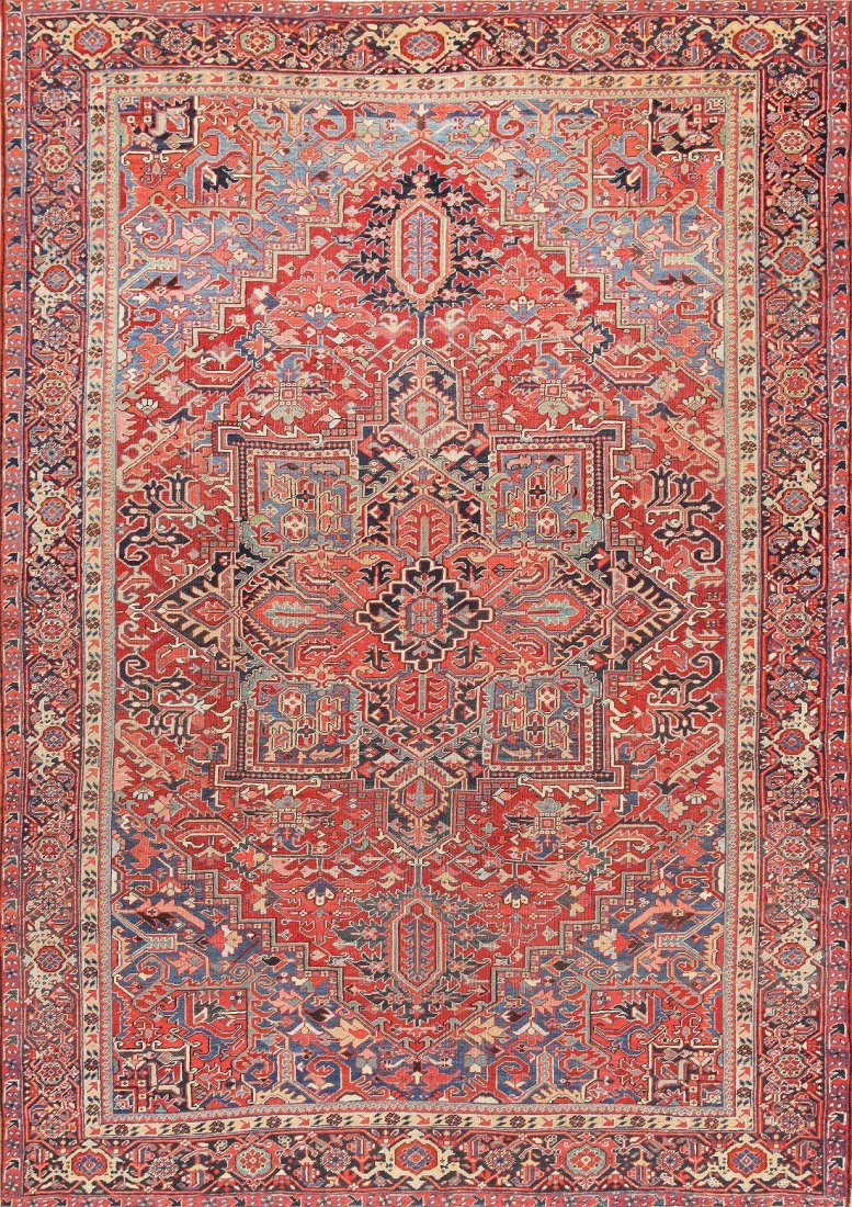 Antique Persian Heriz Carpet