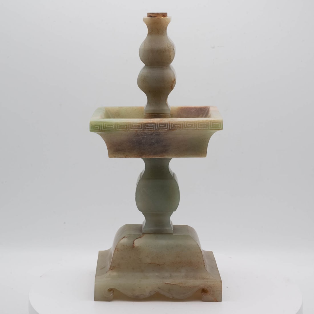 Antique Chinese Carved Jade Candle Holder - Jul 20, 2025 | Treasured ...